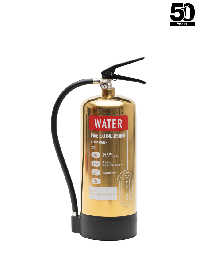 Contempo Gold Water Fire Extinguisher – 6L & 9L | Class A | UK Approved ...