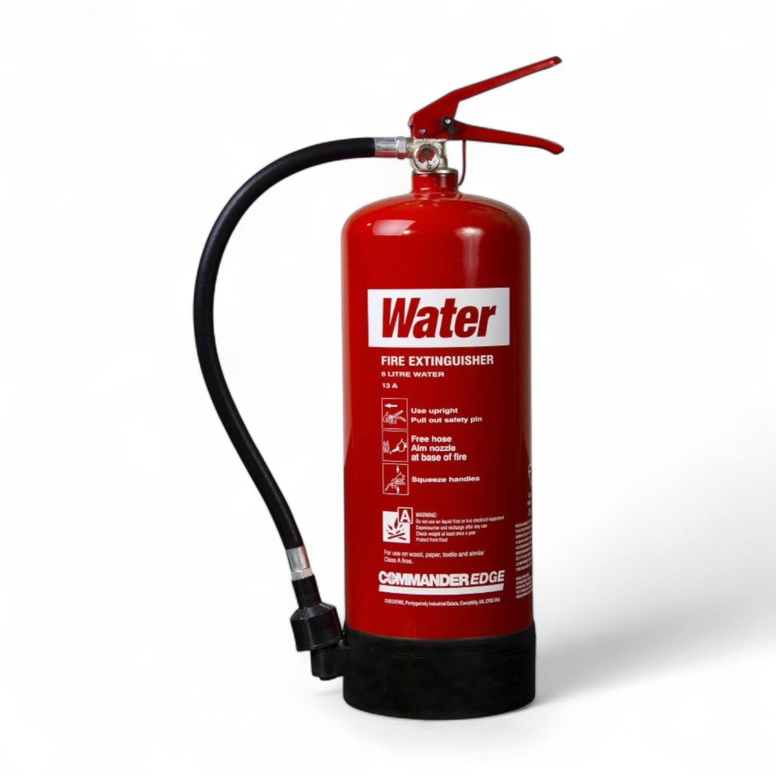 CommanderEDGE Water Fire Extinguishers | 6L & 9L | Class A | FirePro Plus